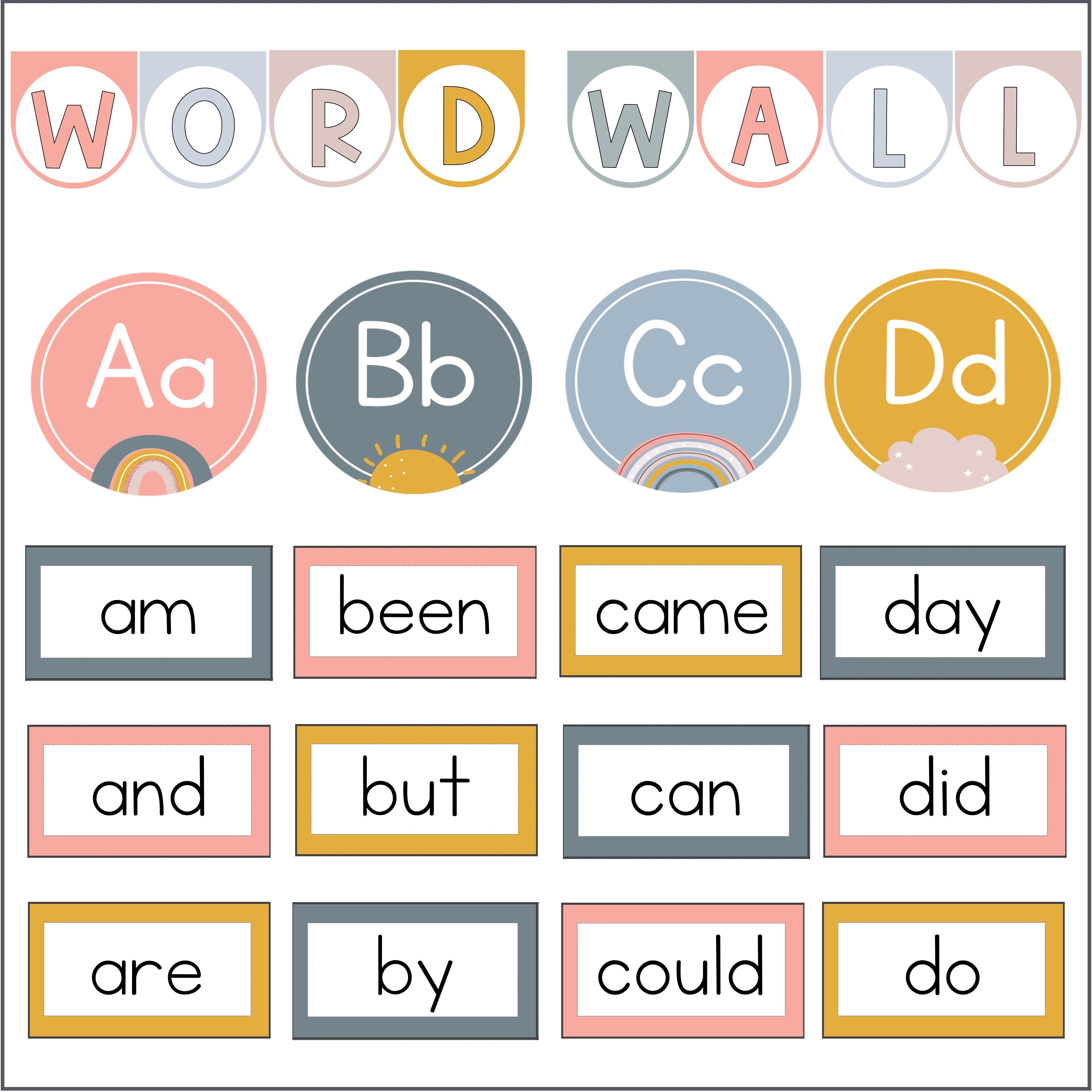 Word Walls – Heart of the Class