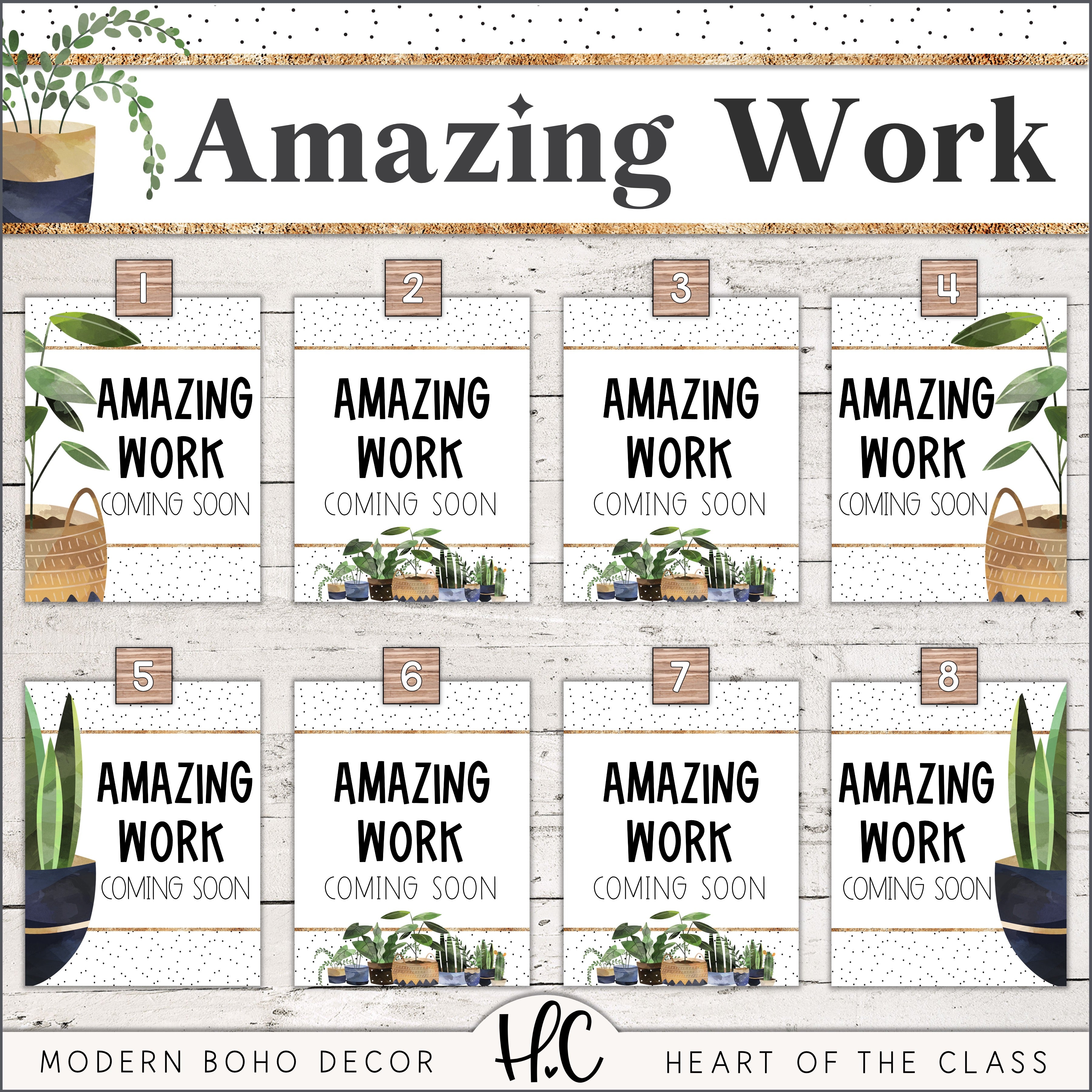 Modern Boho Amazing Work Coming Soon – Heart of the Class