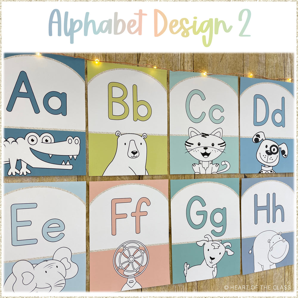 Hello Calm Alphabet Posters – Heart of the Class
