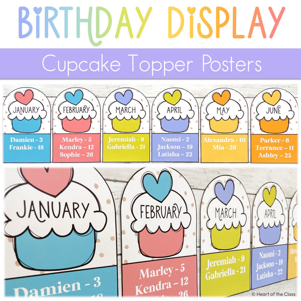 Hello Brights Classroom Birthday Bulletin Board – Heart of the Class
