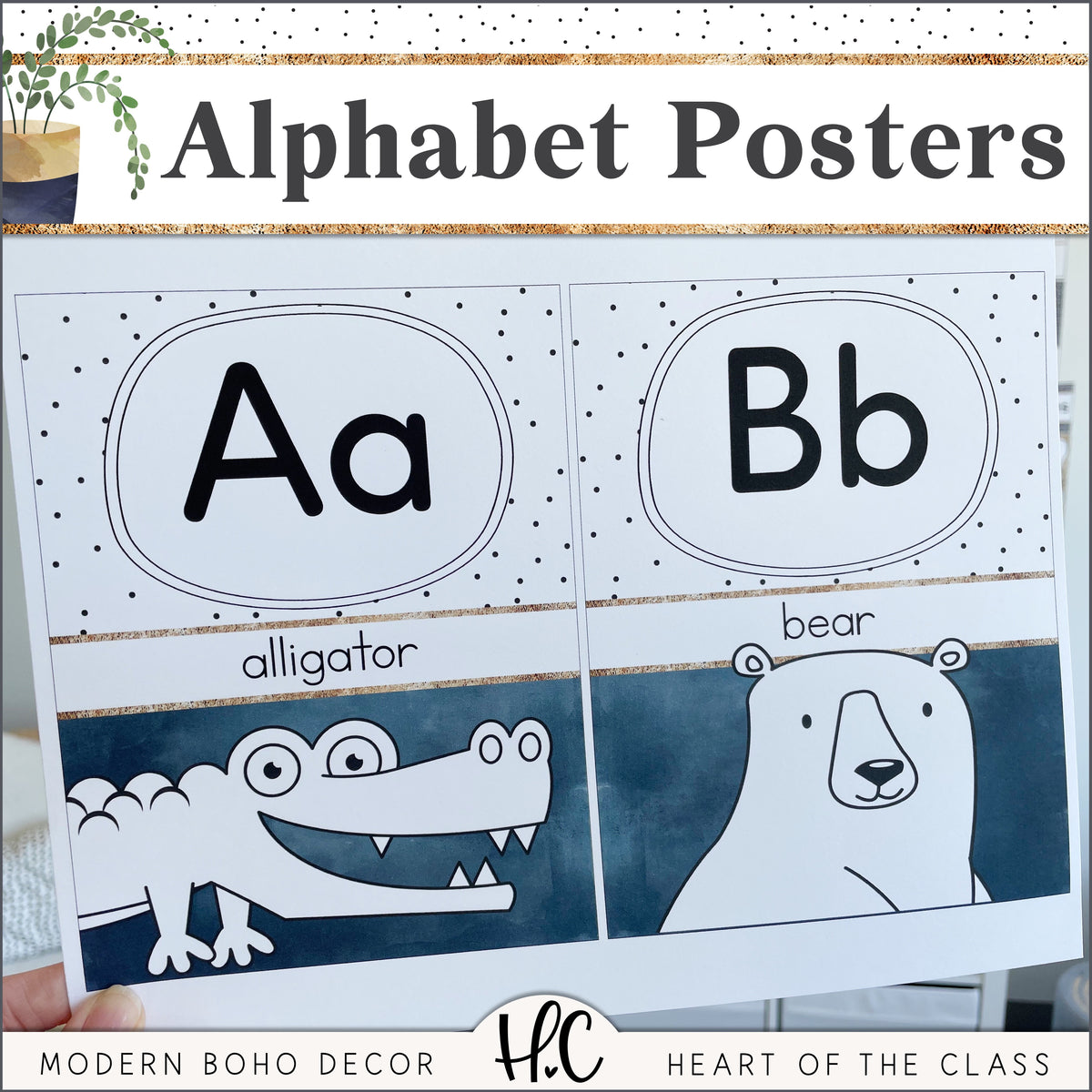 Modern Boho Alphabet Posters – Heart of the Class