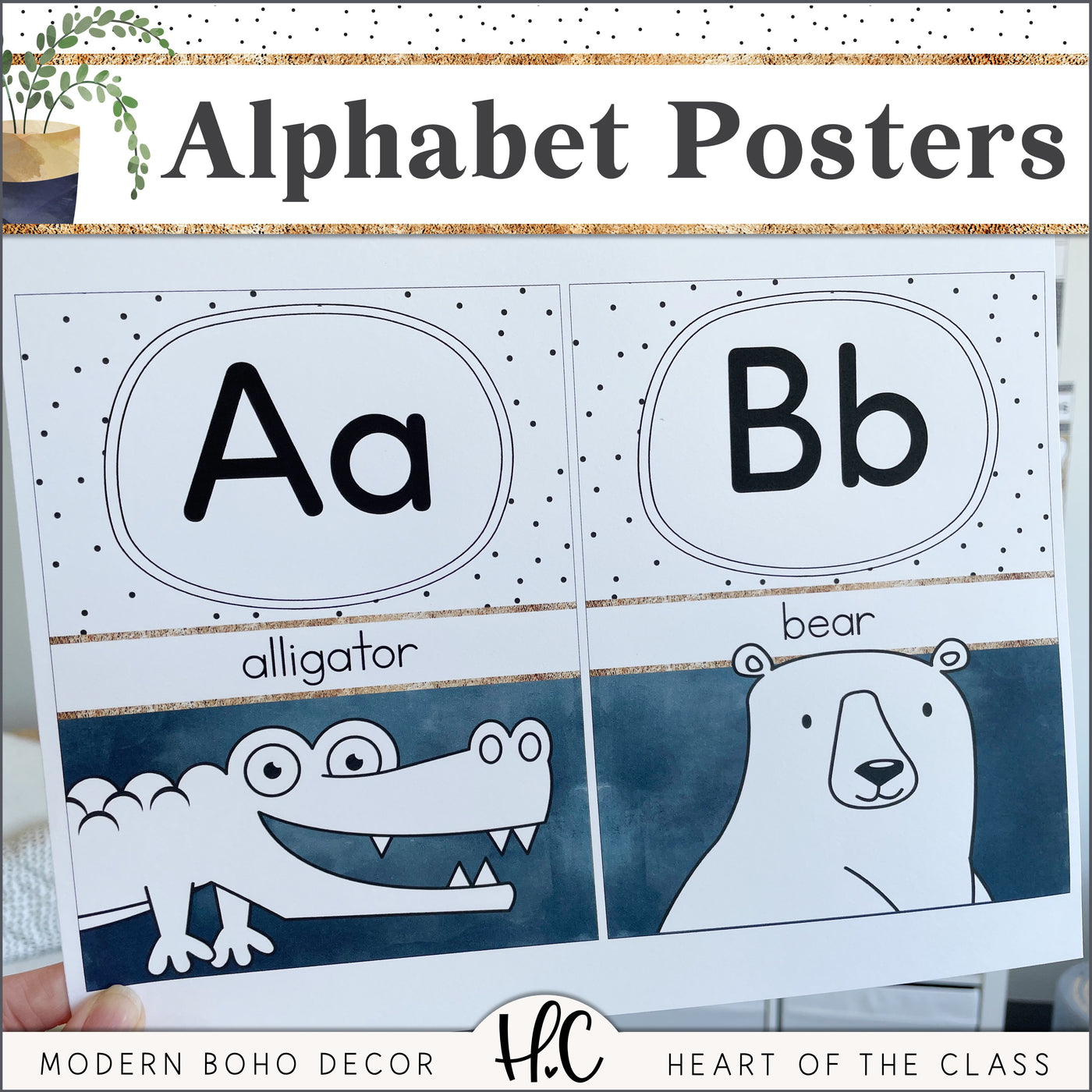 Modern Boho Alphabet Posters – Heart of the Class