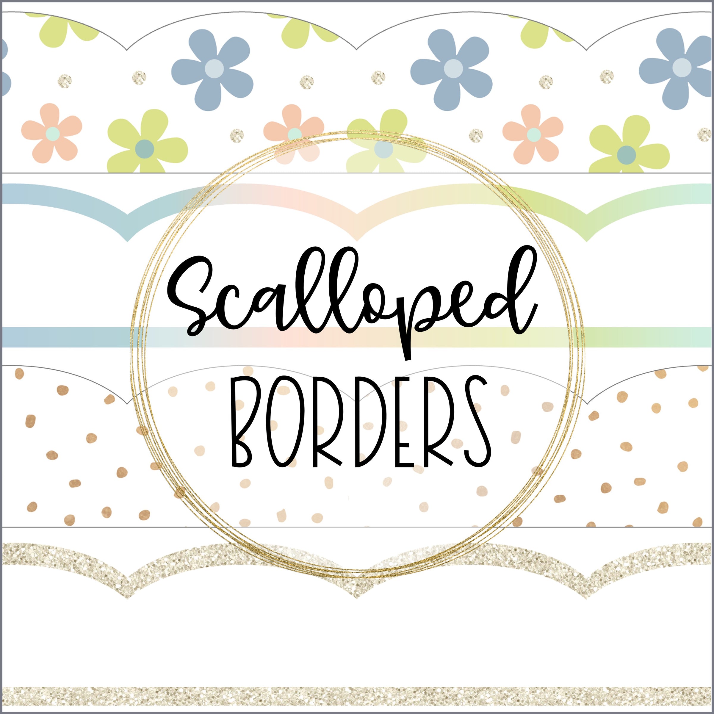 Hello Calm Printable Classroom Borders – Heart of the Class