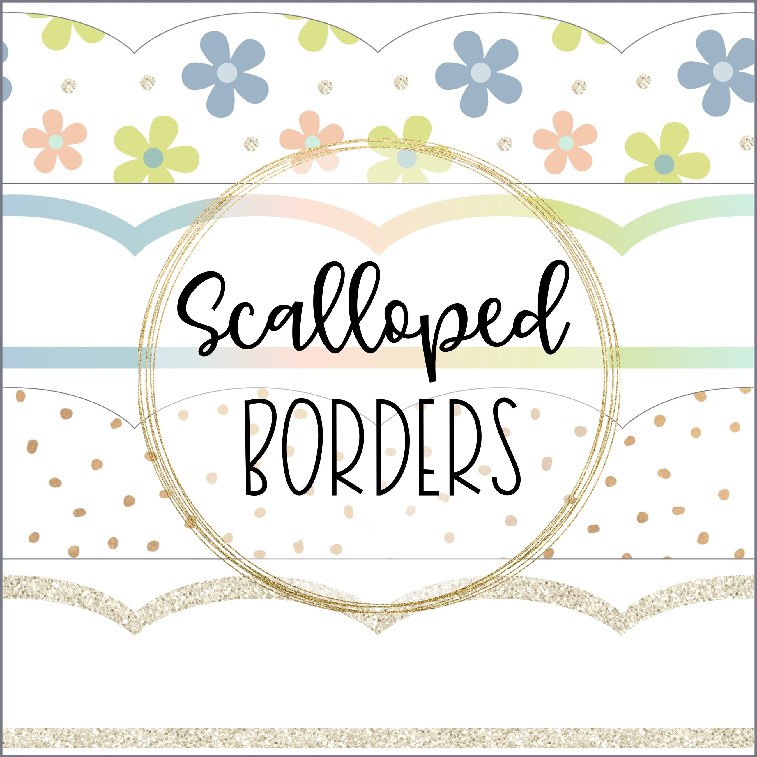 Hello Calm Printable Classroom Borders – Heart of the Class