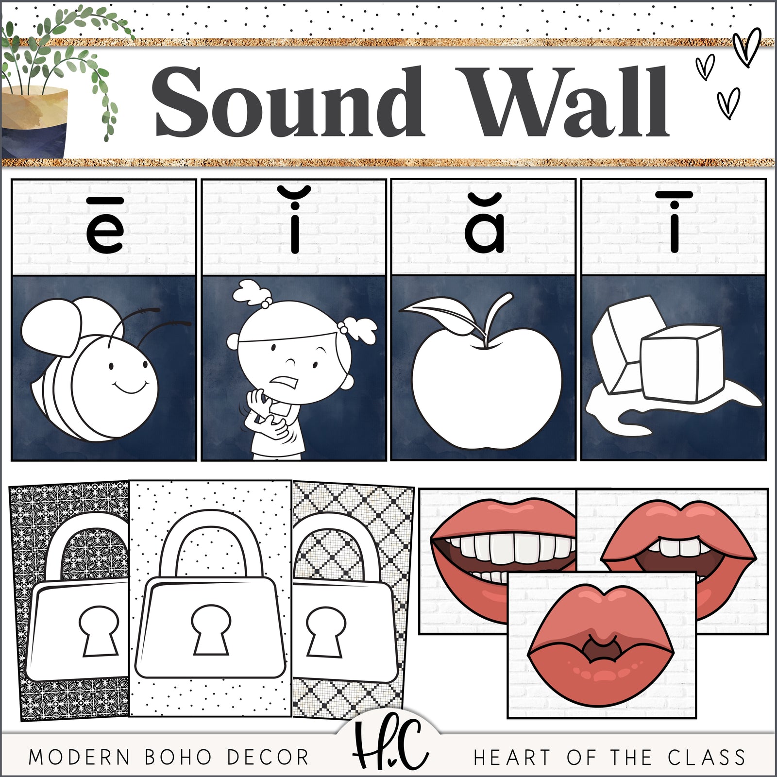 Modern Boho Sound Wall – Heart of the Class
