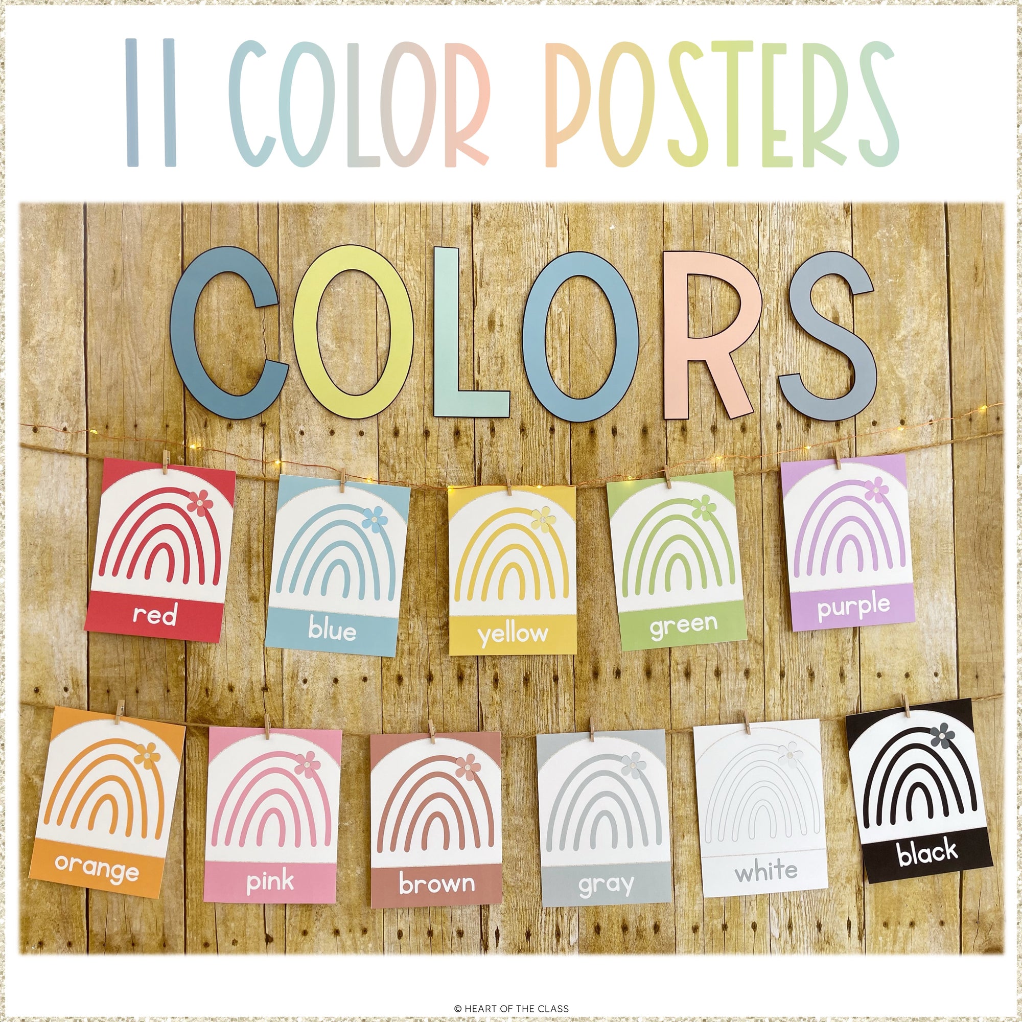 Hello Calm Color Posters – Heart of the Class