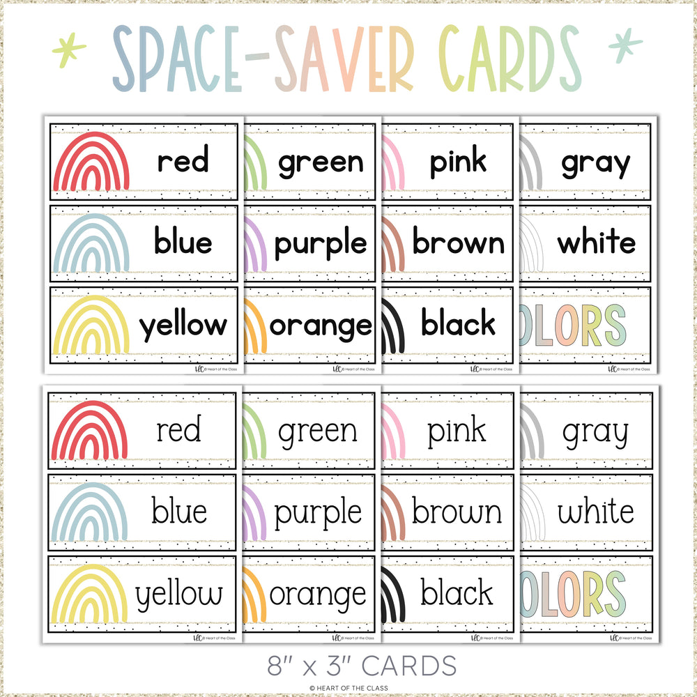 Hello Calm Color Posters – Heart of the Class