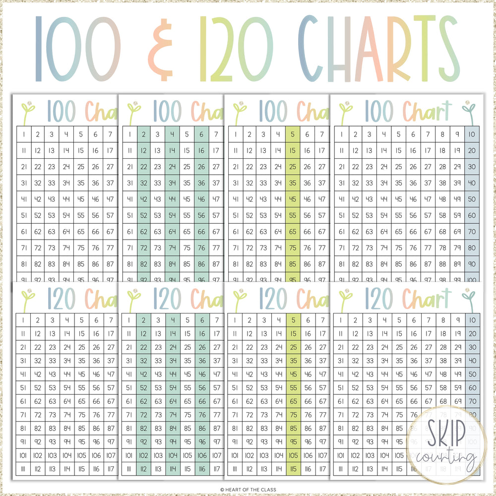 Hello Calm Number Posters with Ten Frames – Heart of the Class