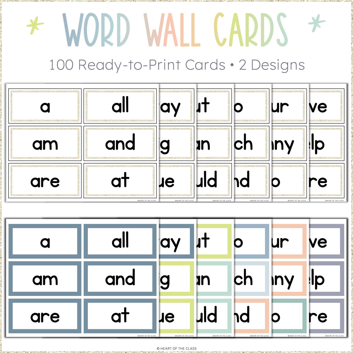 Hello Calm Classroom Word Wall – Heart of the Class