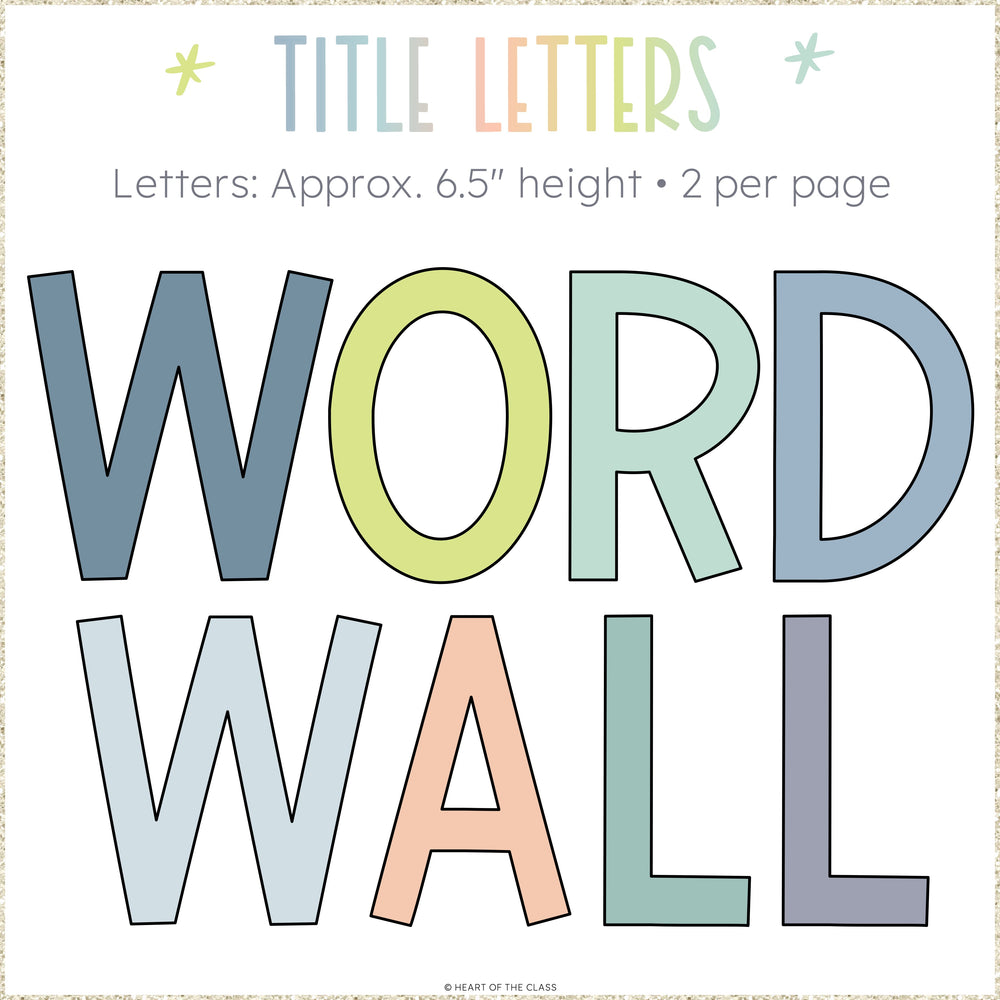 Hello Calm Classroom Word Wall – Heart of the Class