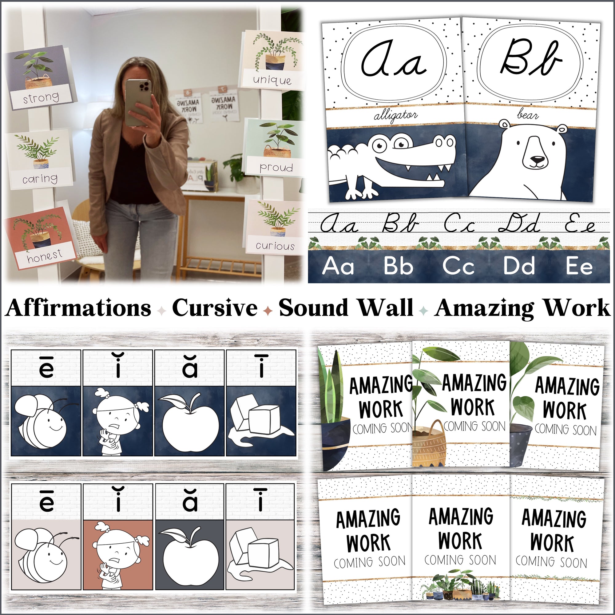 Modern Boho Classroom Decor BUNDLE – Heart of the Class