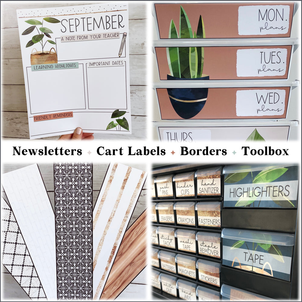 Modern Boho Classroom Decor BUNDLE – Heart of the Class