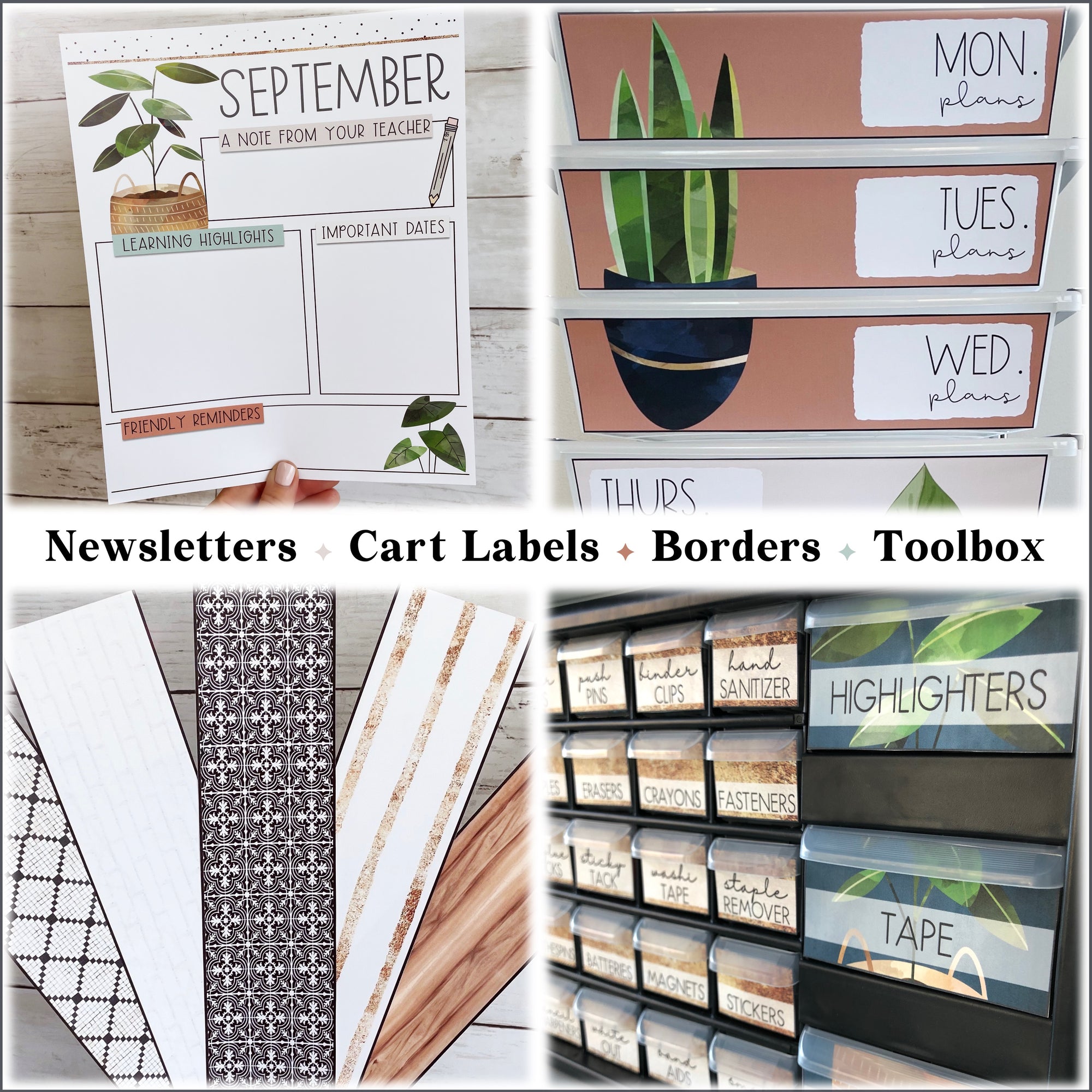 Modern Boho Classroom Decor BUNDLE – Heart of the Class