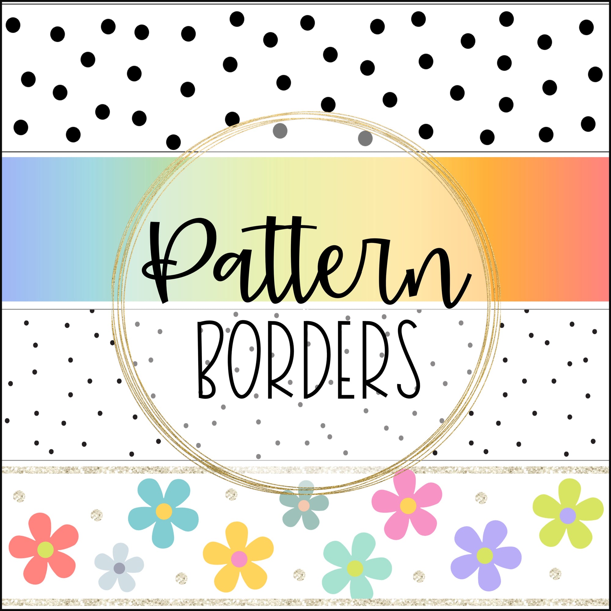 Hello Brights Printable Classroom Borders – Heart of the Class
