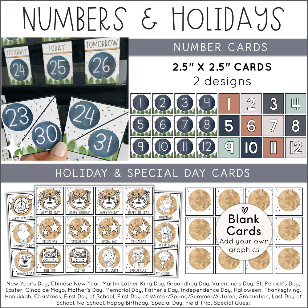 Modern Boho Classroom Calendar – Heart of the Class