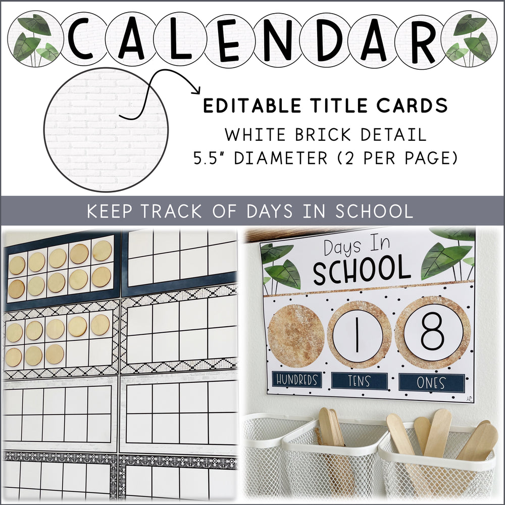 Modern Boho Classroom Calendar – Heart of the Class