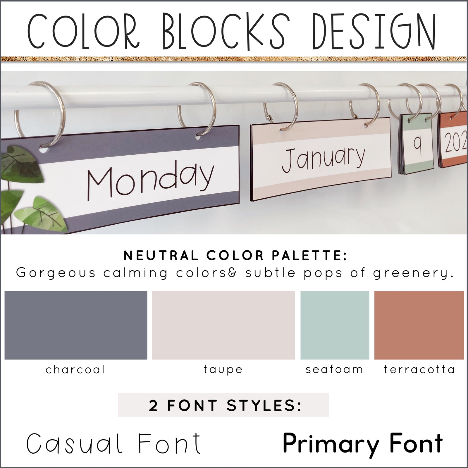 Modern Boho Flip Calendar – Heart of the Class