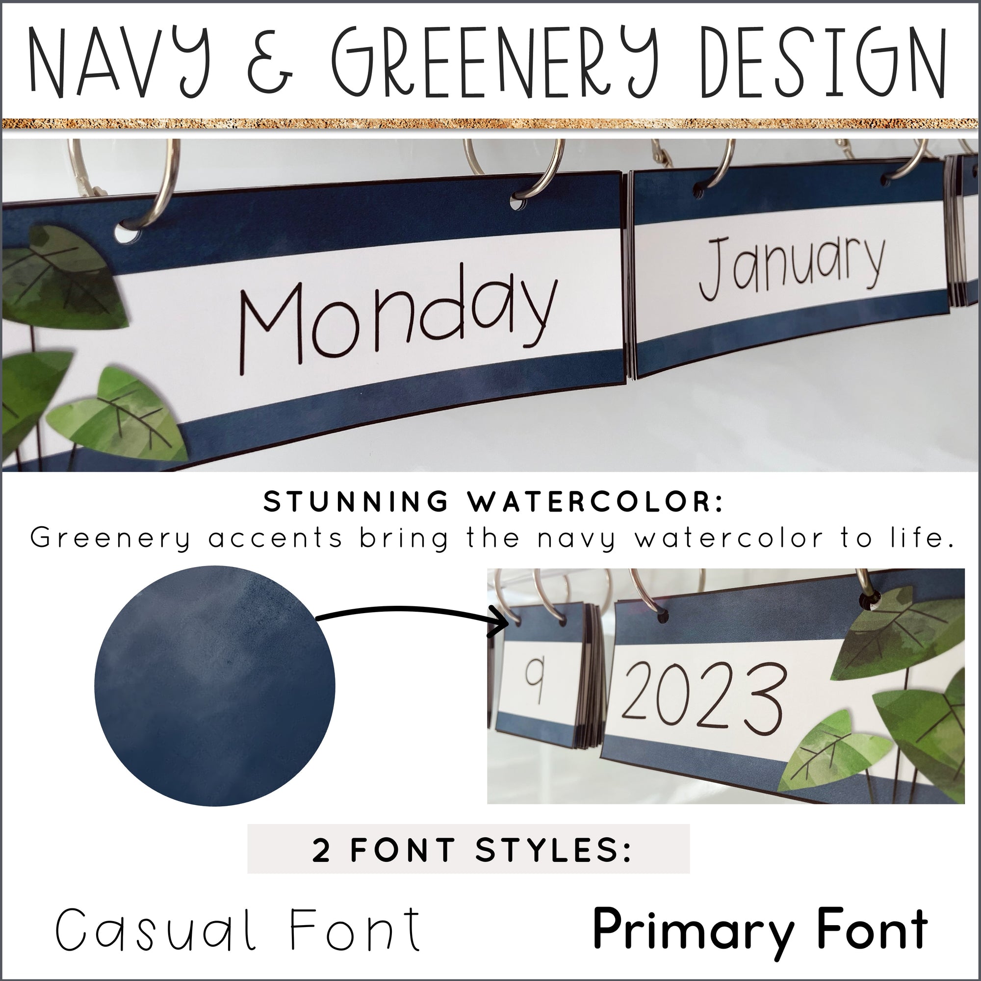 Modern Boho Flip Calendar – Heart of the Class