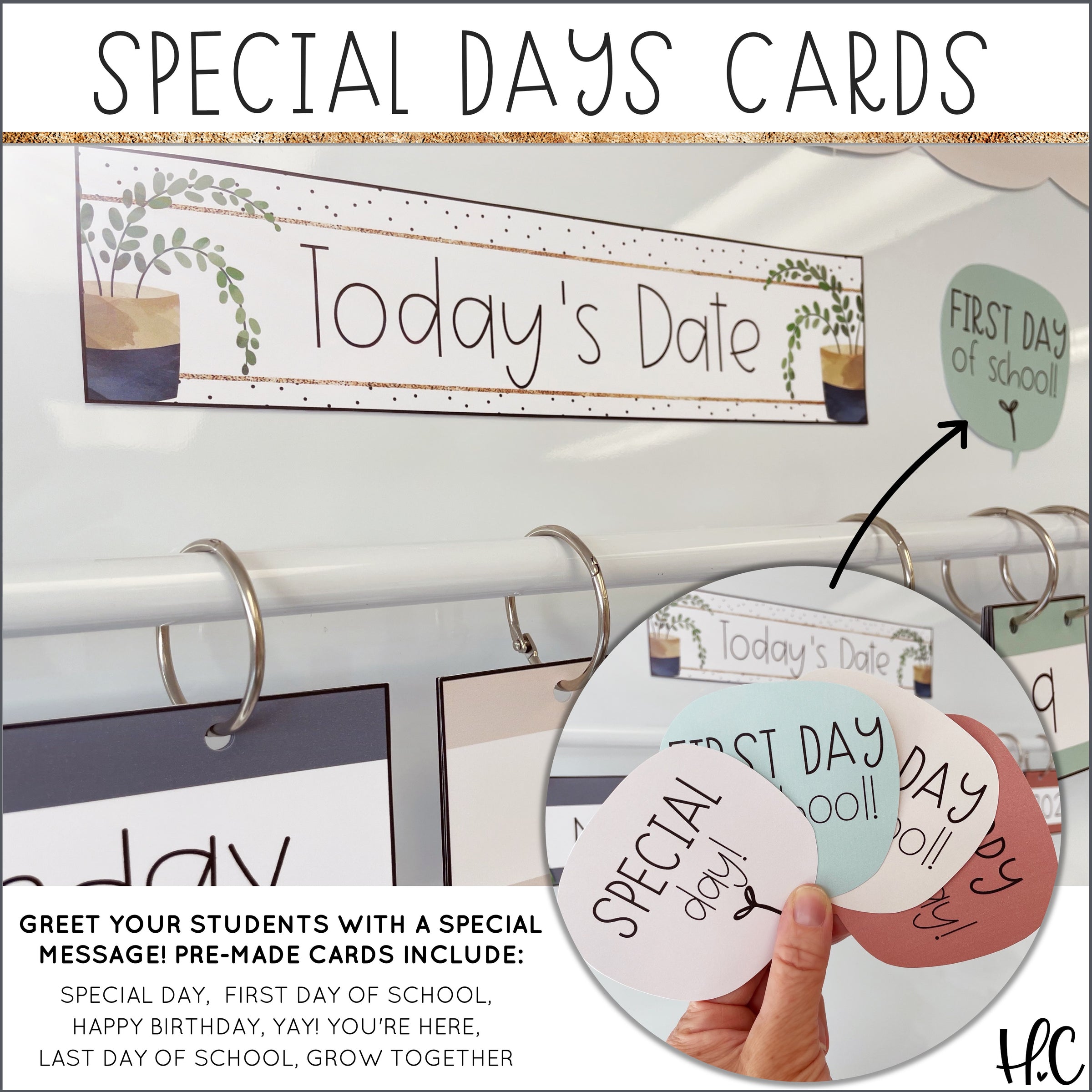 Modern Boho Flip Calendar – Heart of the Class