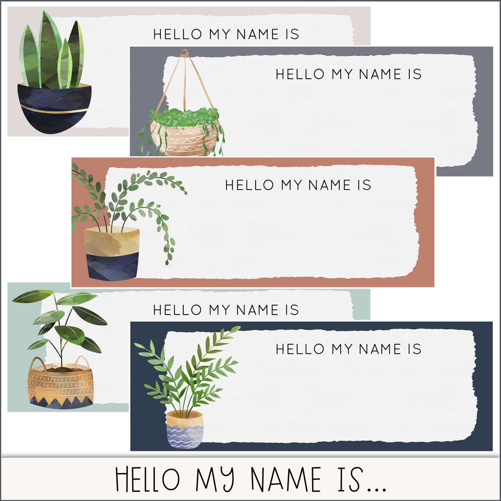 Modern Boho Desk Name Tags – Heart of the Class