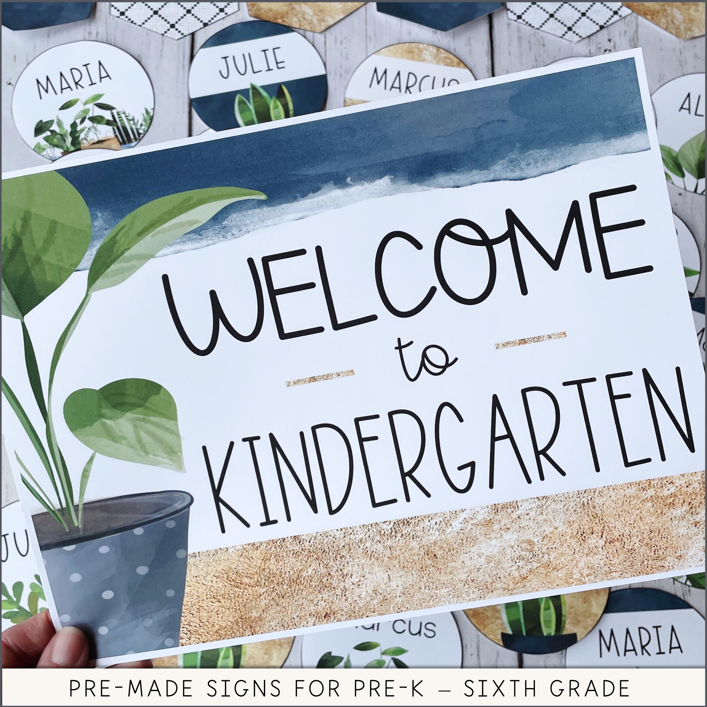 Modern Boho Classroom Door Decor – Heart of the Class