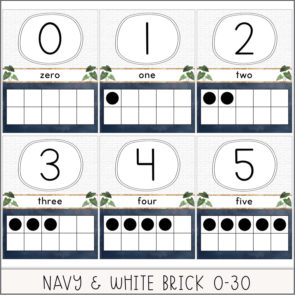 Modern Boho Number Posters – Heart of the Class