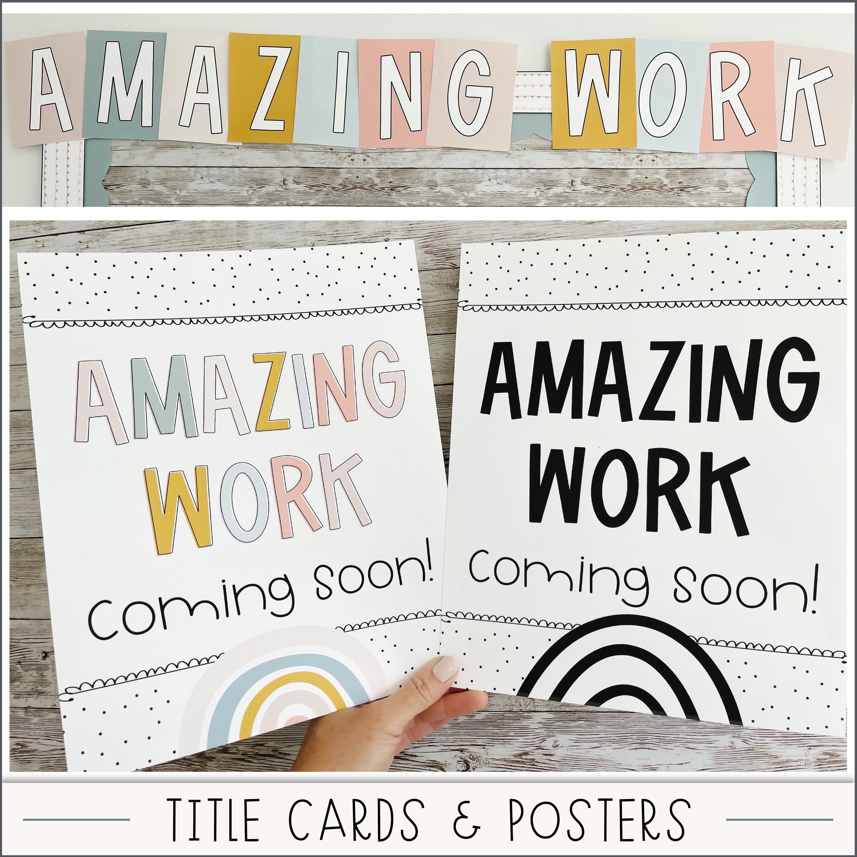 Boho Rainbow Amazing Work Coming Soon – Heart of the Class