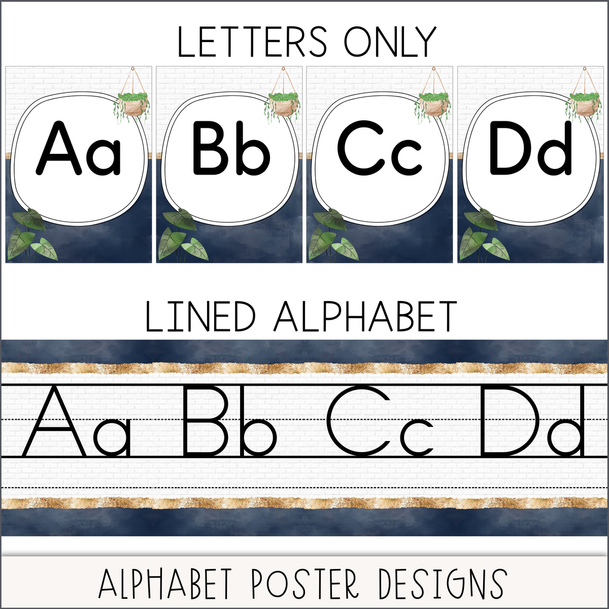 Modern Boho Alphabet Posters – Heart of the Class