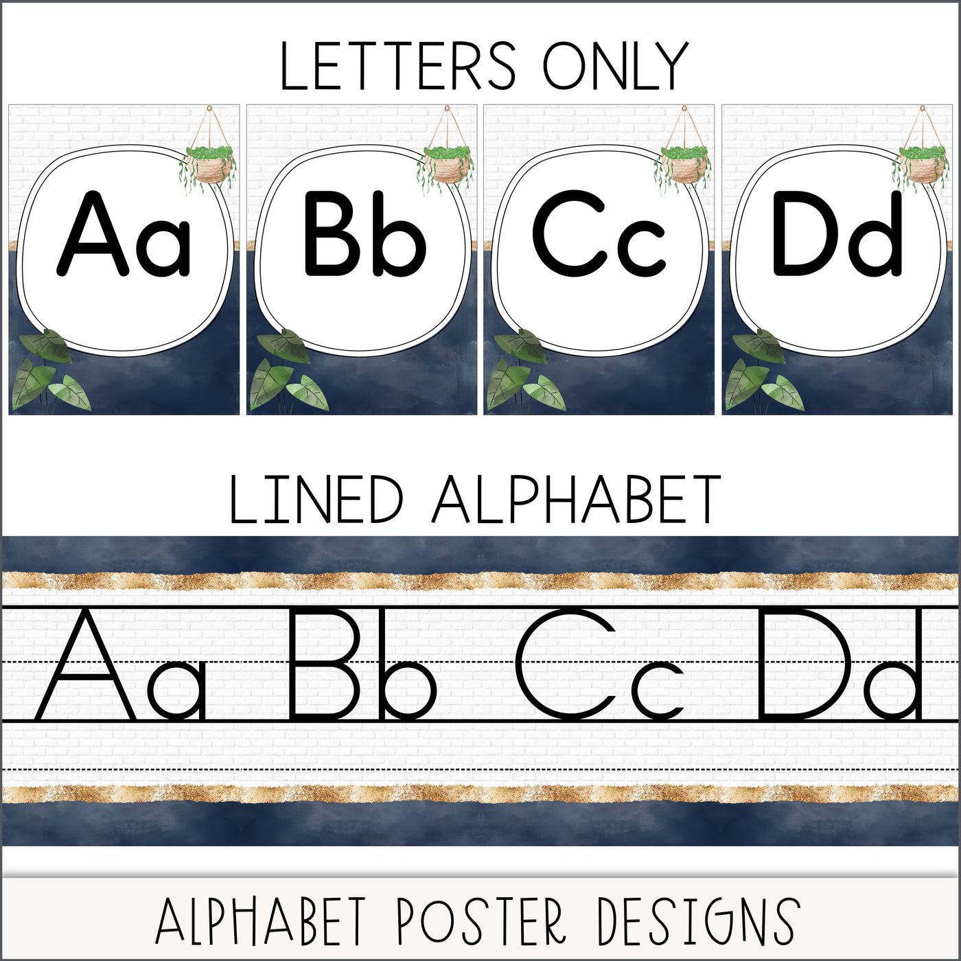 Modern Boho Alphabet Posters – Heart of the Class