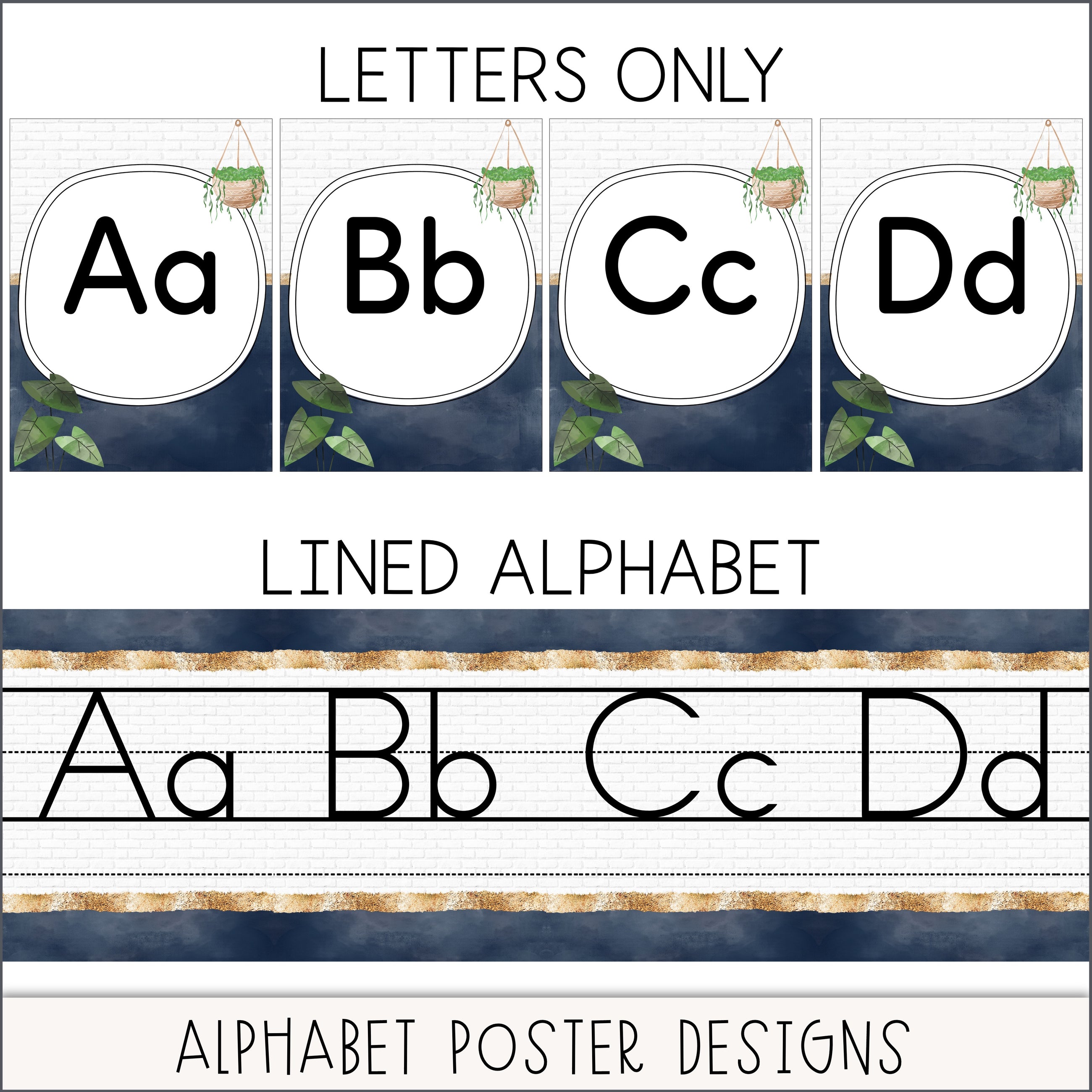 Modern Boho Alphabet Posters – Heart of the Class