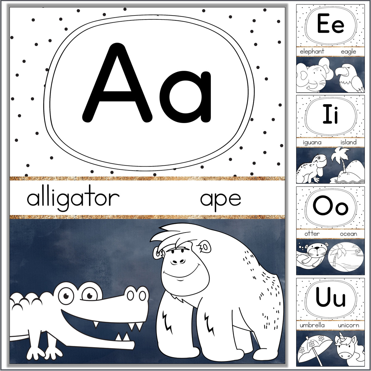 Modern Boho Alphabet Posters – Heart of the Class