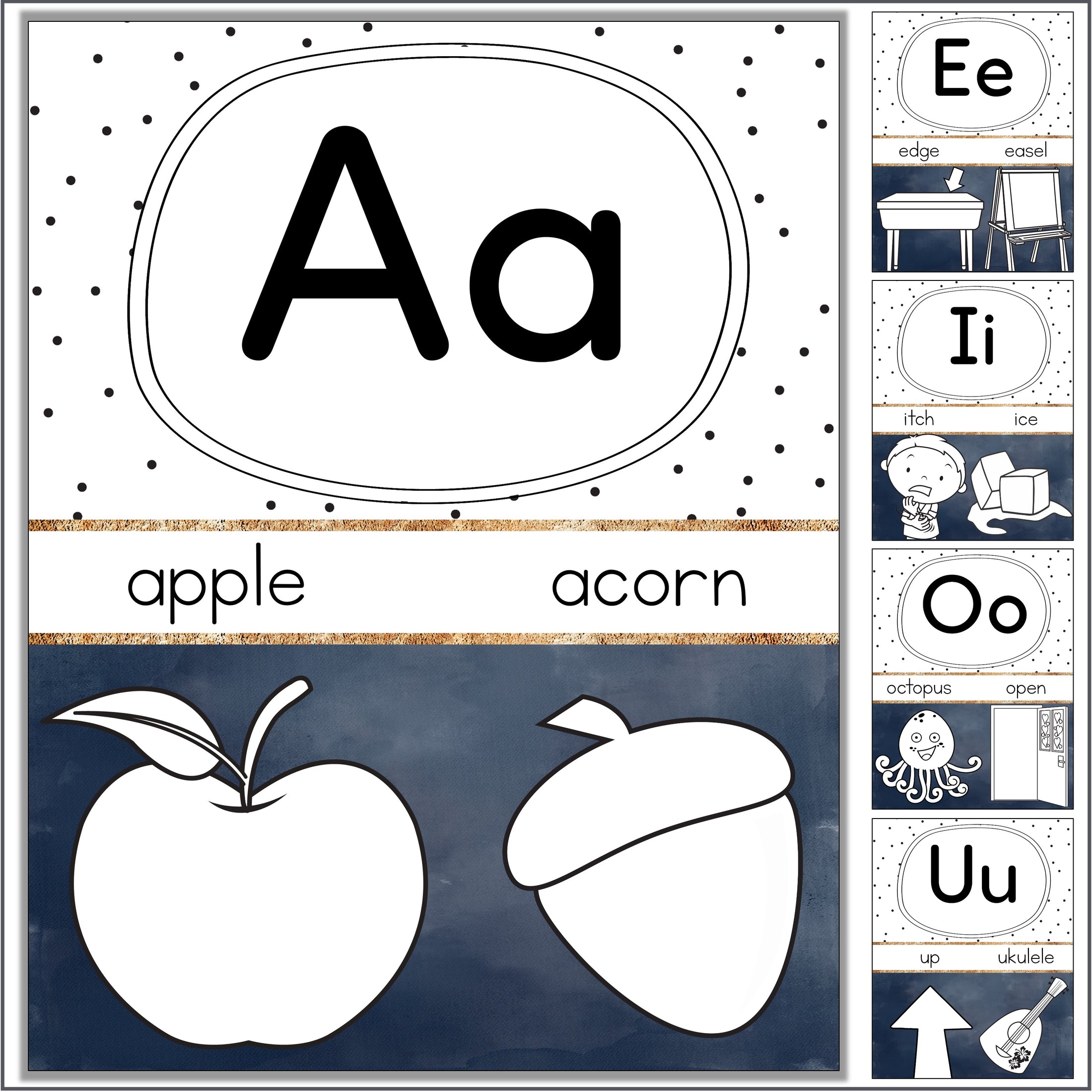 Modern Boho Alphabet Posters – Heart of the Class