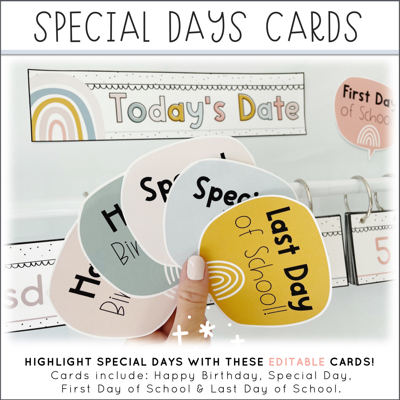 Boho Rainbow Flip Calendar – Heart of the Class