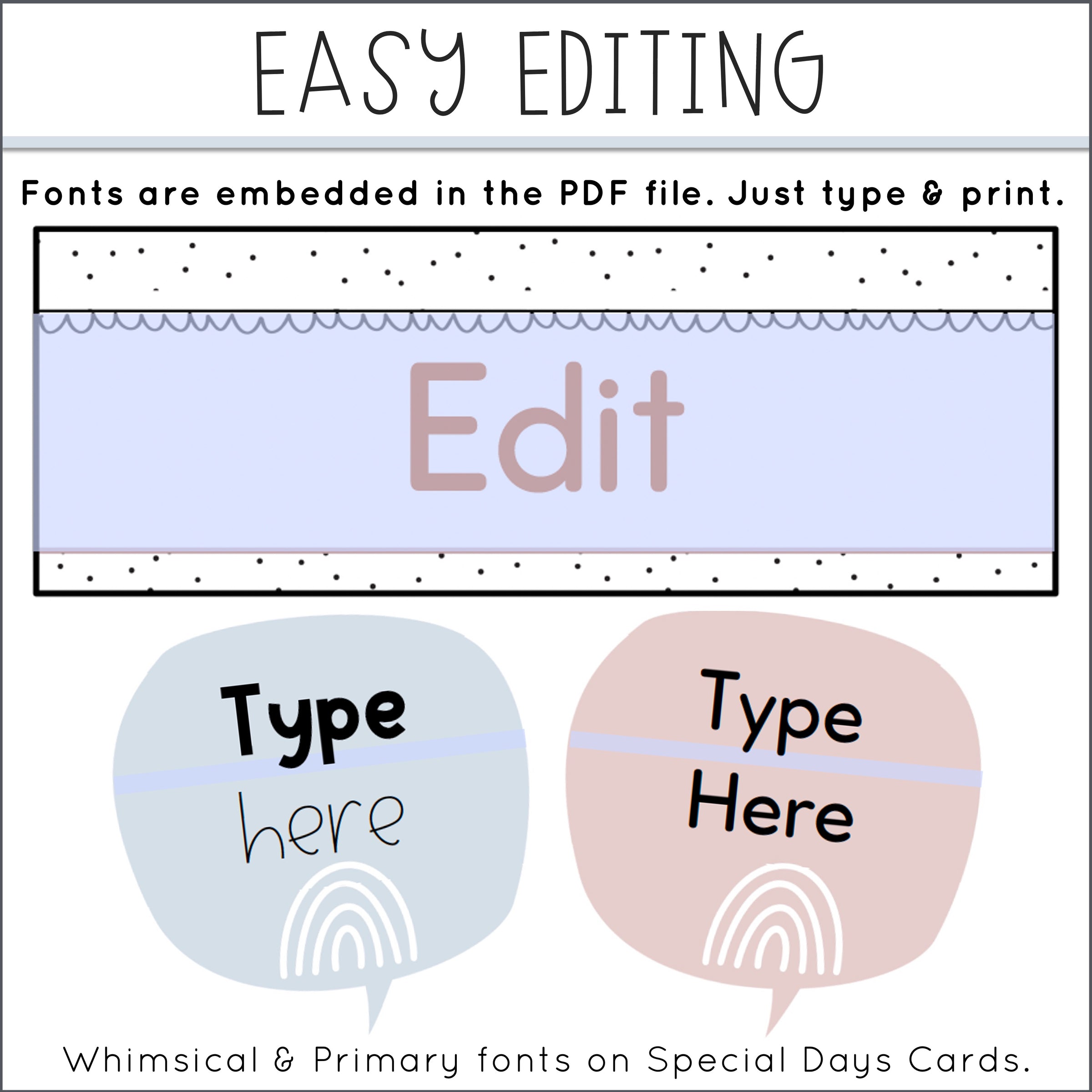 Boho Rainbow Flip Calendar – Heart of the Class