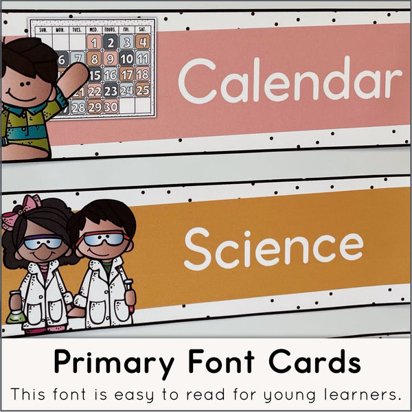 Boho Rainbow Classroom Schedule Cards – Heart of the Class