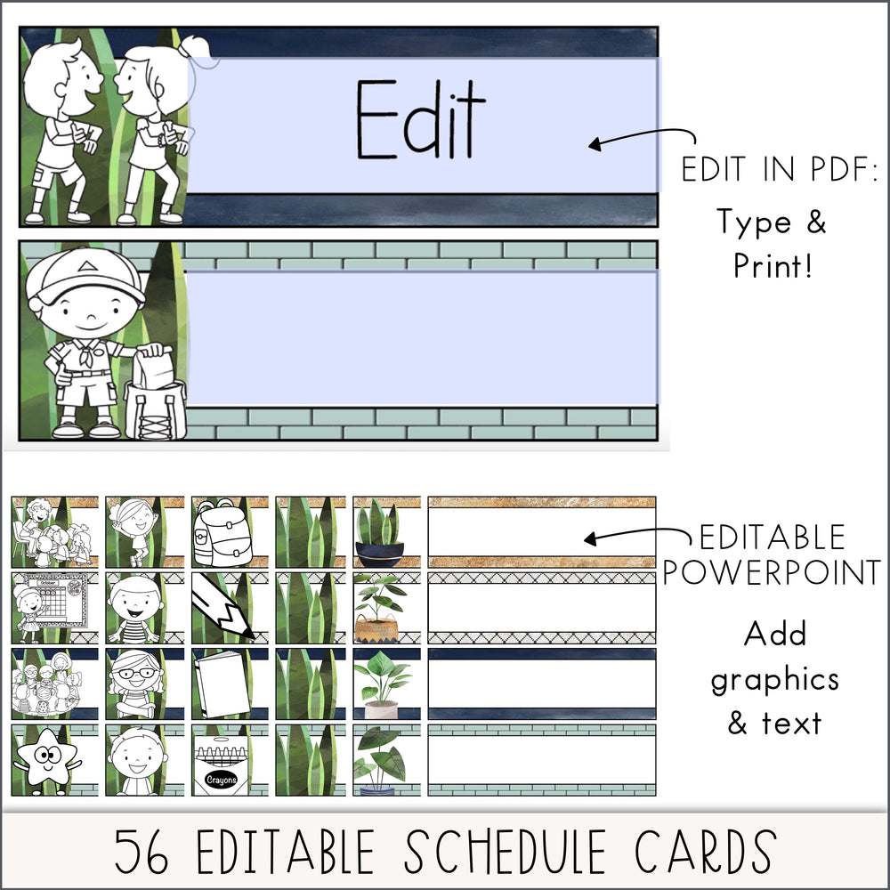 Modern Boho Schedule Cards – Heart of the Class