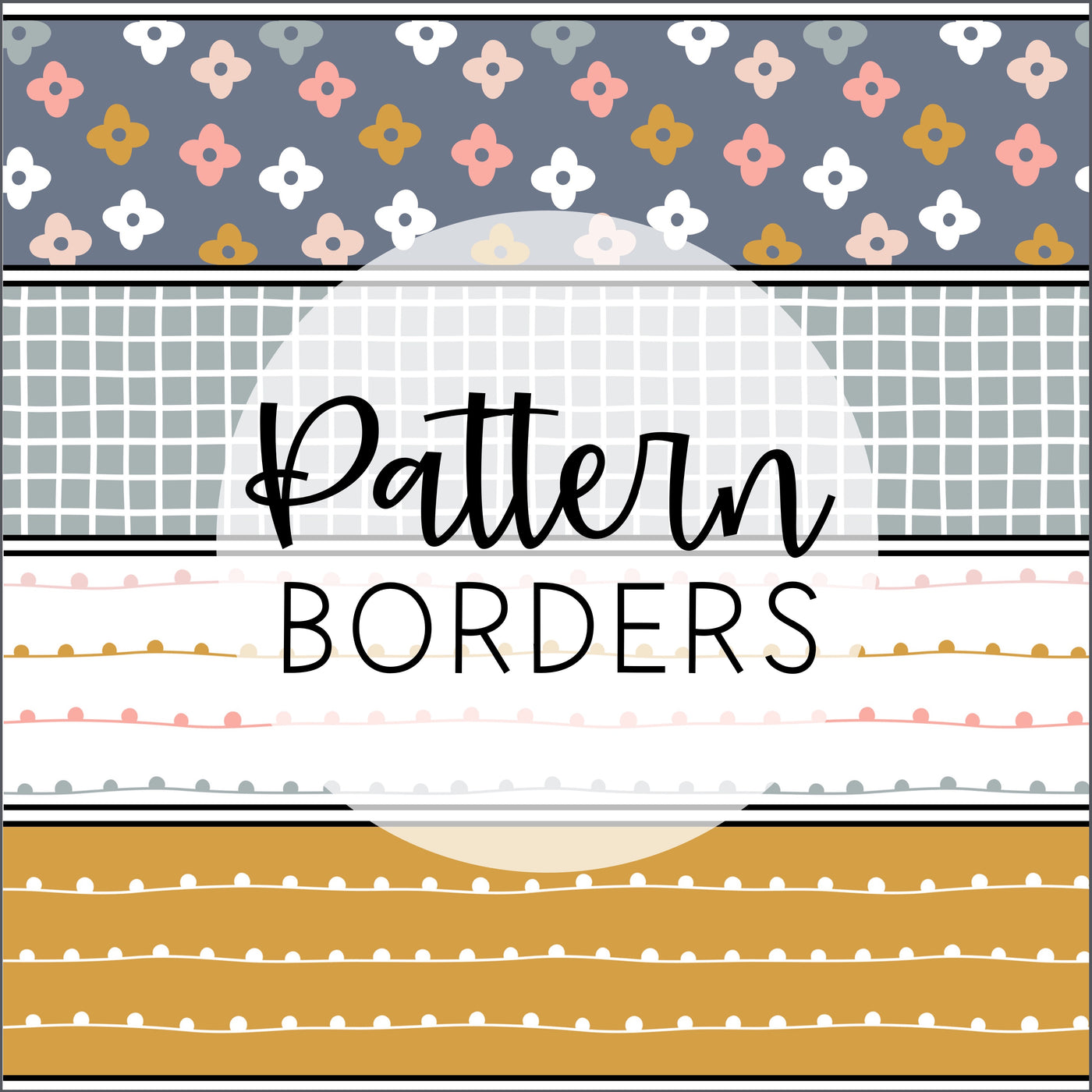 Boho Rainbow Printable Borders – Heart of the Class