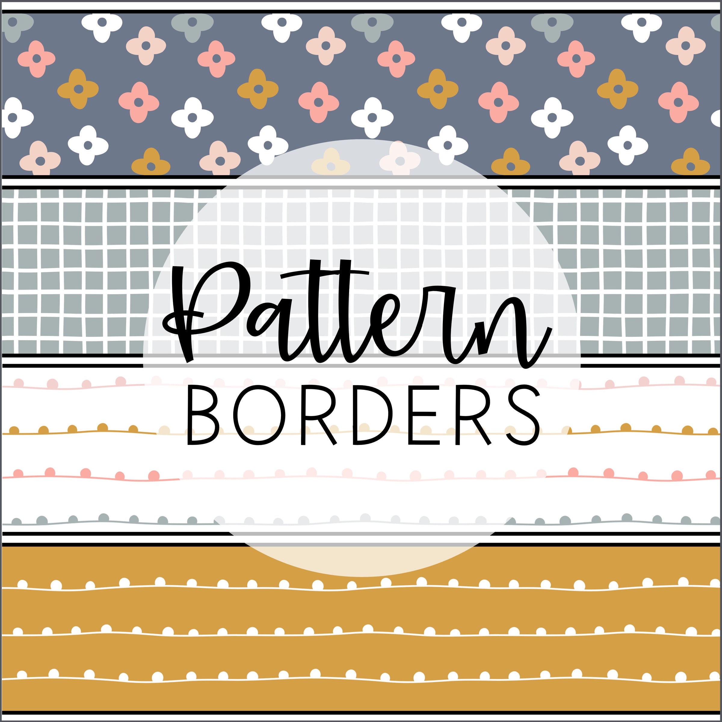 Boho Rainbow Printable Borders – Heart of the Class