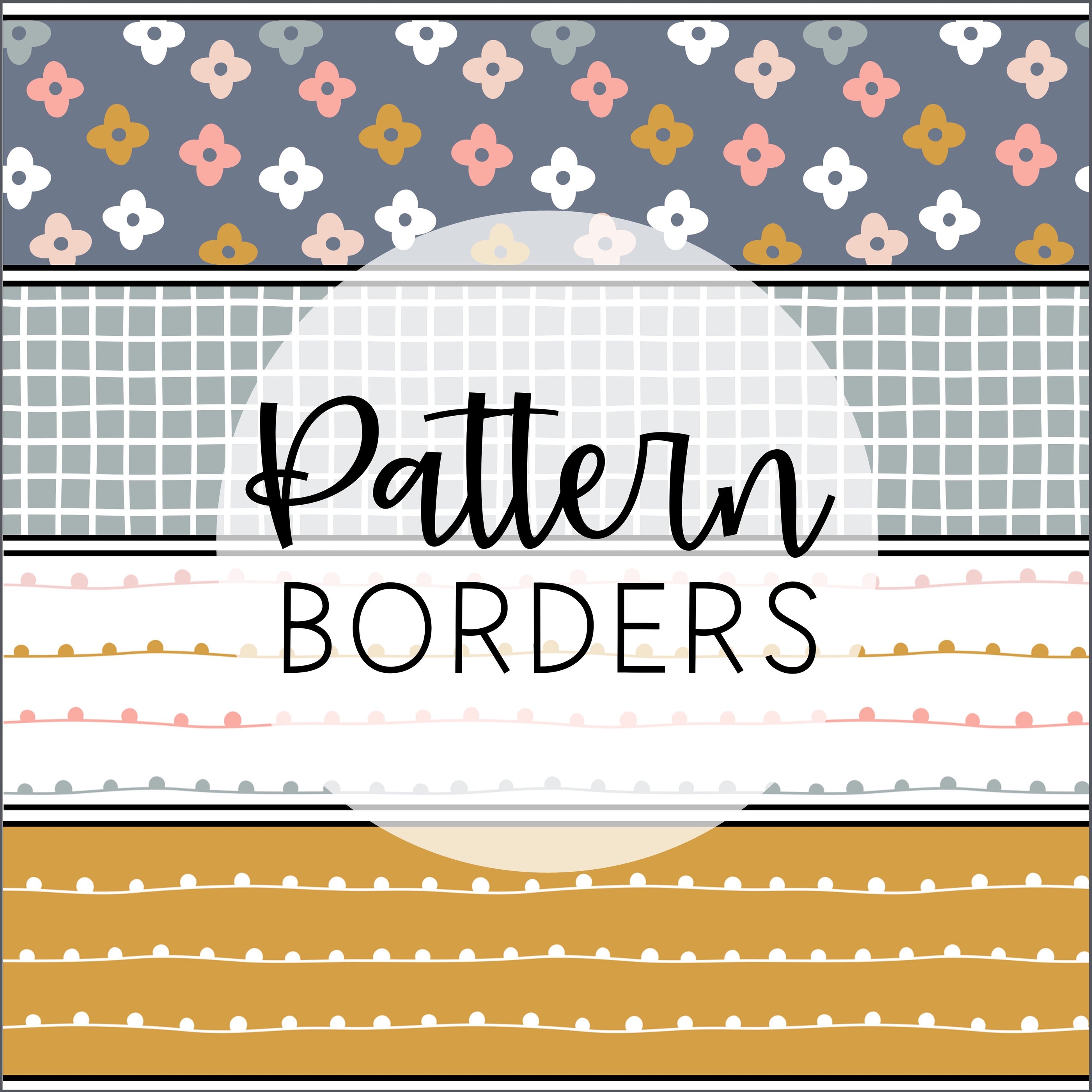 Boho Rainbow Printable Borders – Heart of the Class
