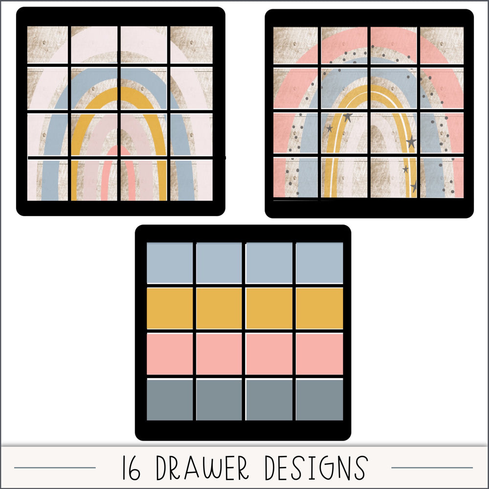 Boho Rainbow Teacher Toolbox Labels – Heart of the Class